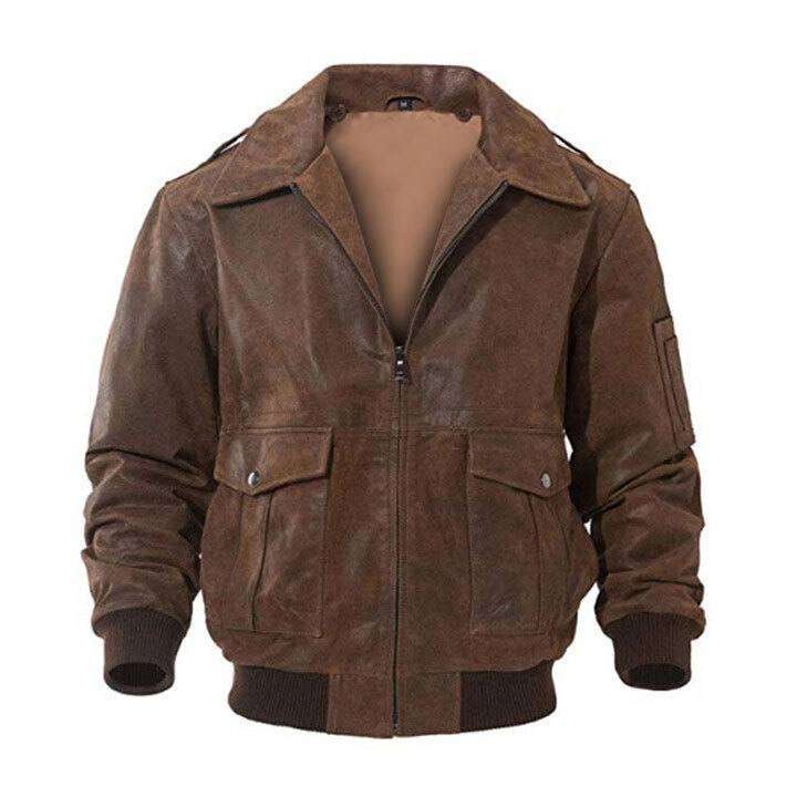 FLIGHT BOMBER AVIATOR JACKET - Jacket World